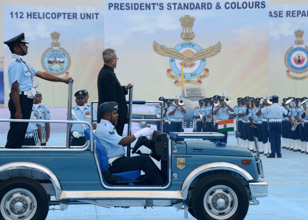 Presentation of Standard to 112 HU and Colours to 4 BRD of Indian Air Force