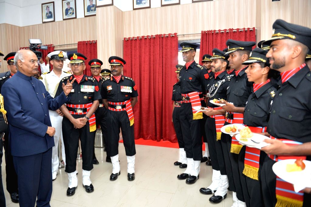 Gopalpur (Odisha): President Kovind awards Colours to Corps of Army Air ...
