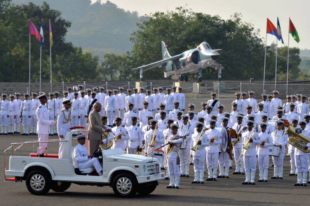 President's Colour awarded to Indian Naval Academy