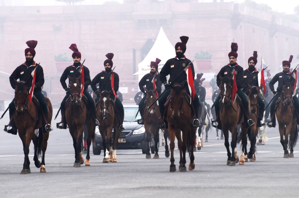 President's Body Guard (PBG) during a rehearsal