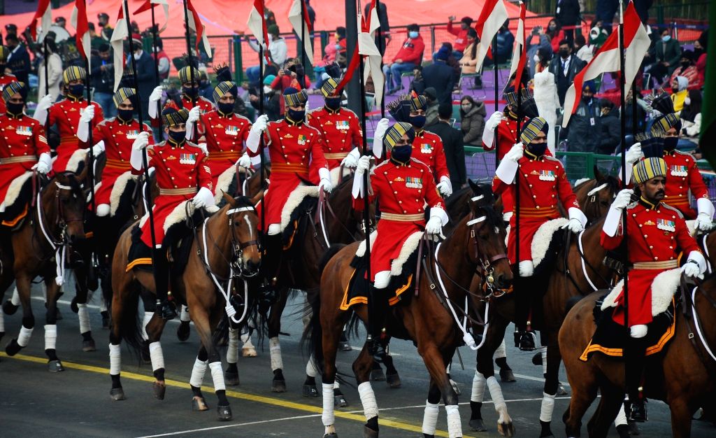 Presidential guards during the full dress rehearsal