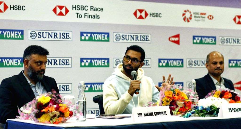Press conference of the India Open 2024