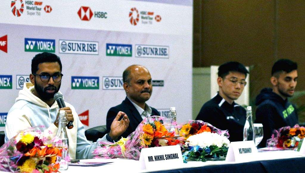 Press conference of the India Open 2024