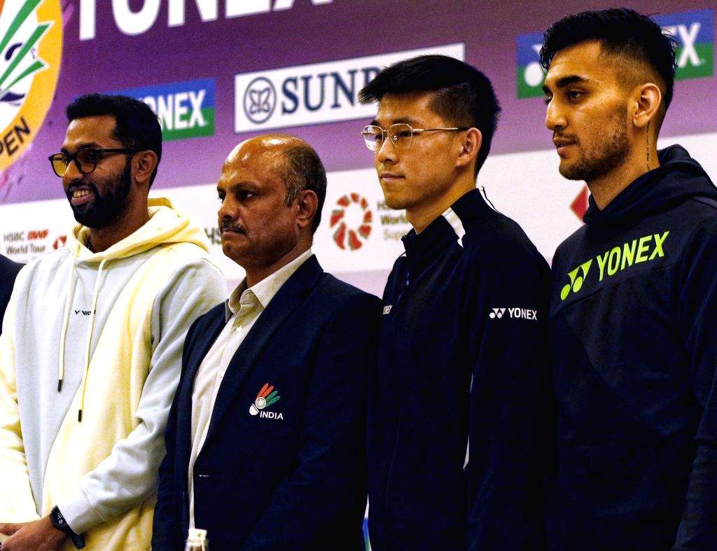 Press conference of the India Open 2024