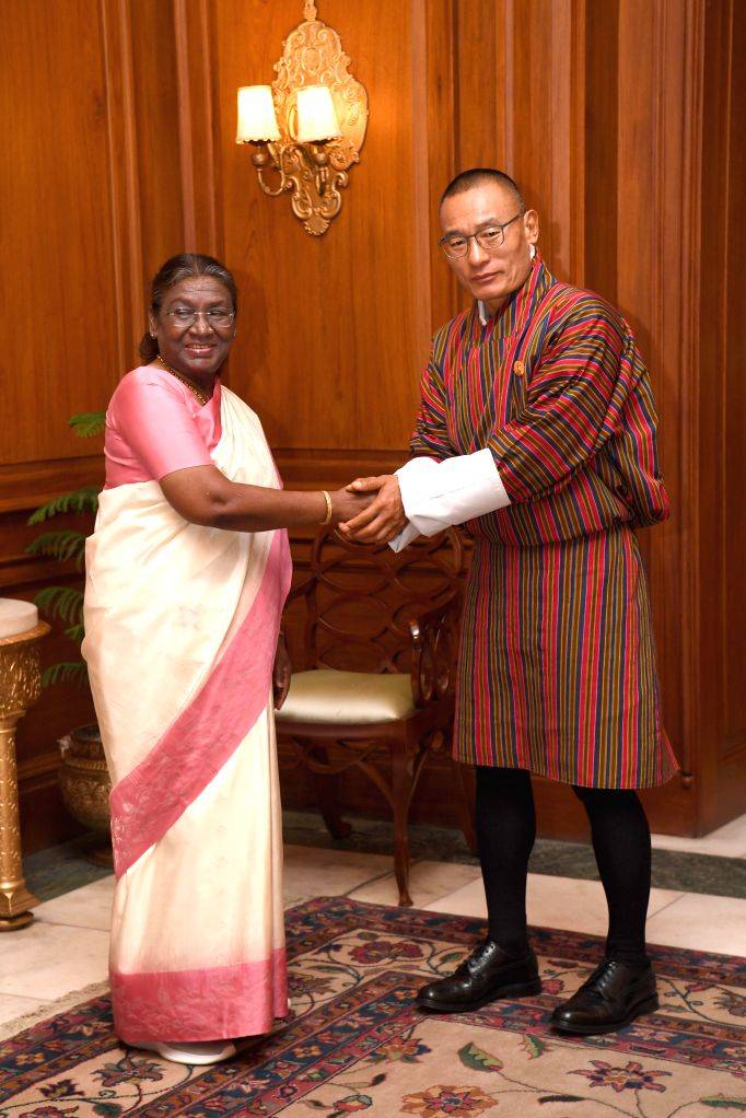Prime Minister Dasho Tshering Tobgay of Bhutan meets President Droupadi ...