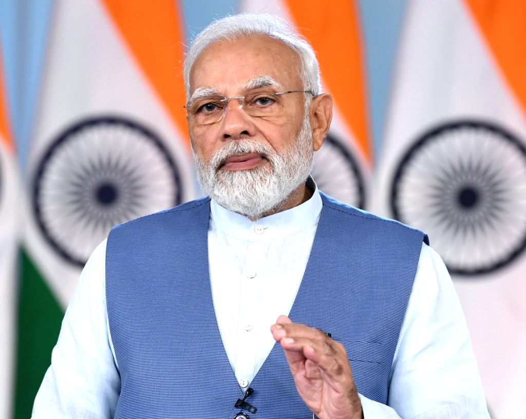 Prime Minister Narendra Modi addresses a post-budget webinar
