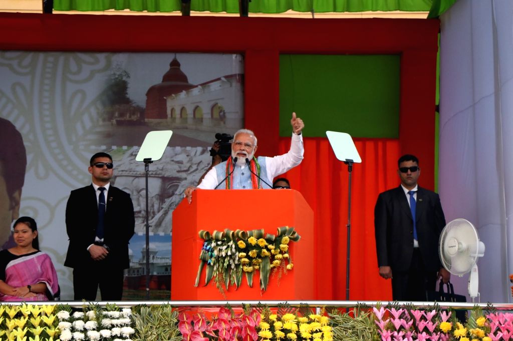 PM Modi dedicates new train line to nation in Tripura