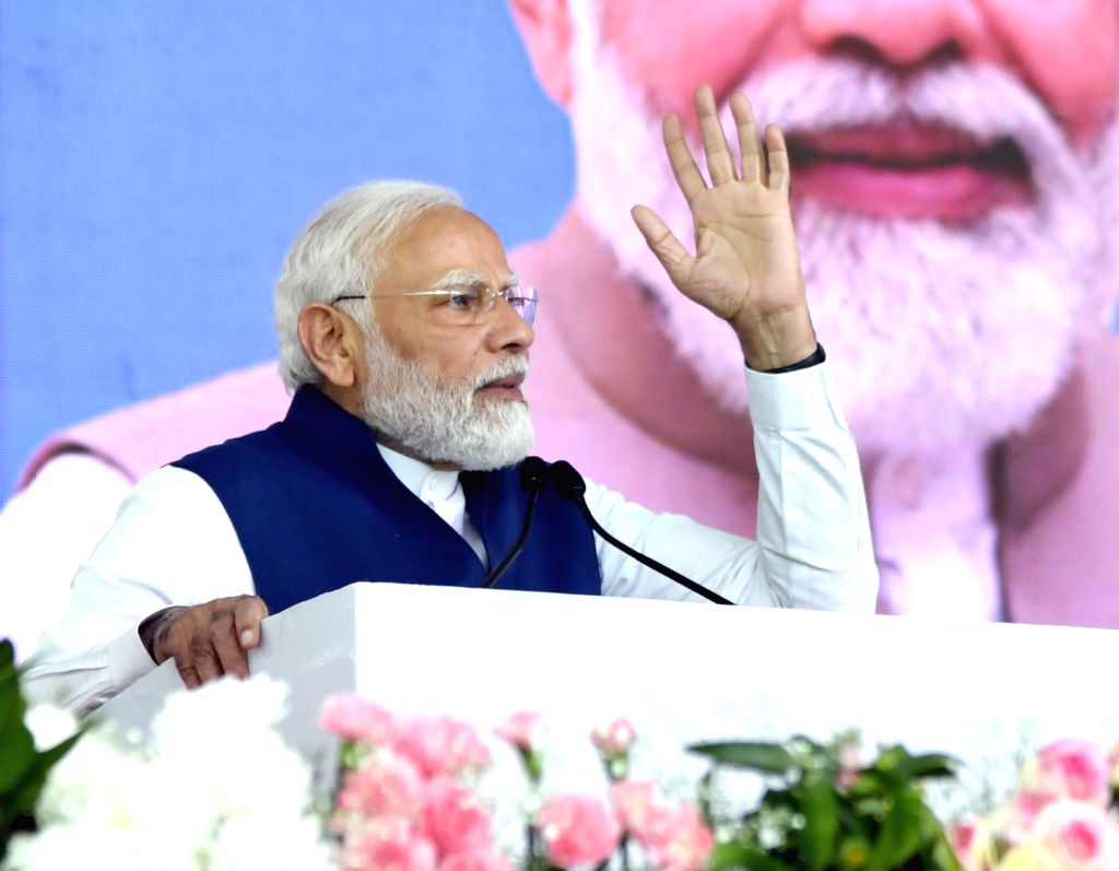 Prime Minister Narendra Modi addresses at the inauguration
