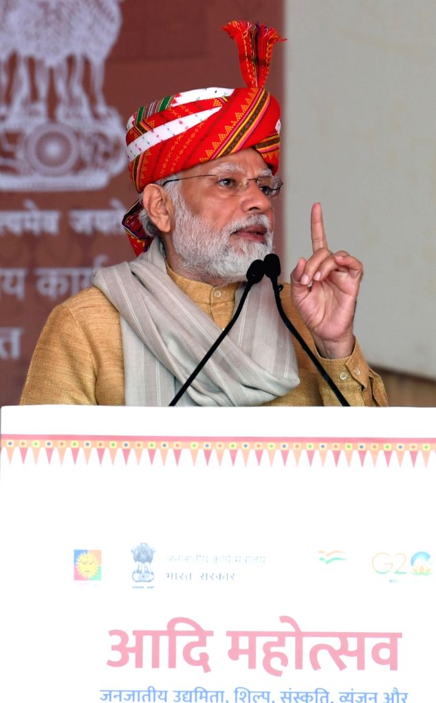 New Delhi: Prime Minister Narendra Modi addresses during an ...