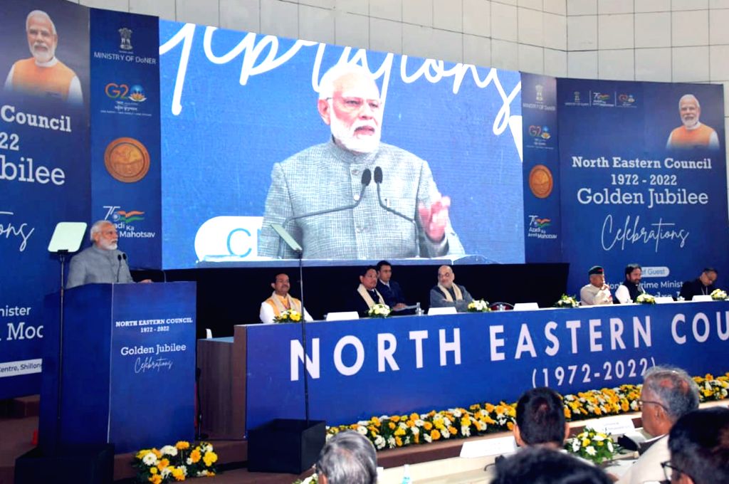 Prime Minister Narendra Modi addresses during the golden jubilee ...