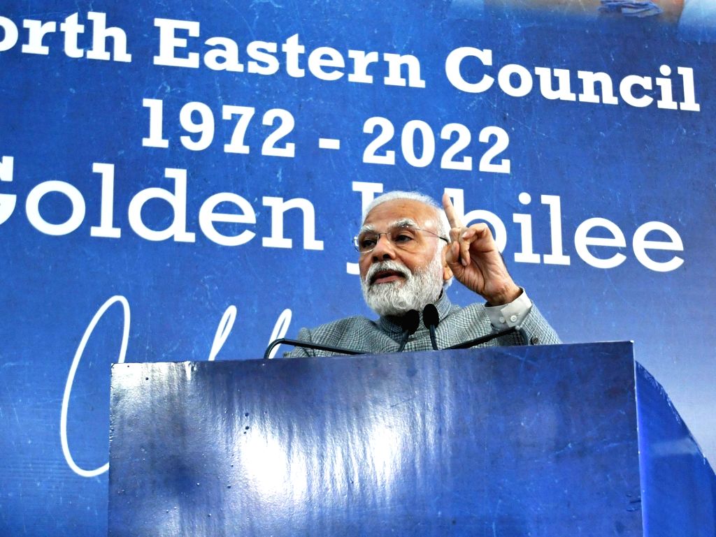 Prime Minister Narendra Modi addresses during the golden jubilee ...