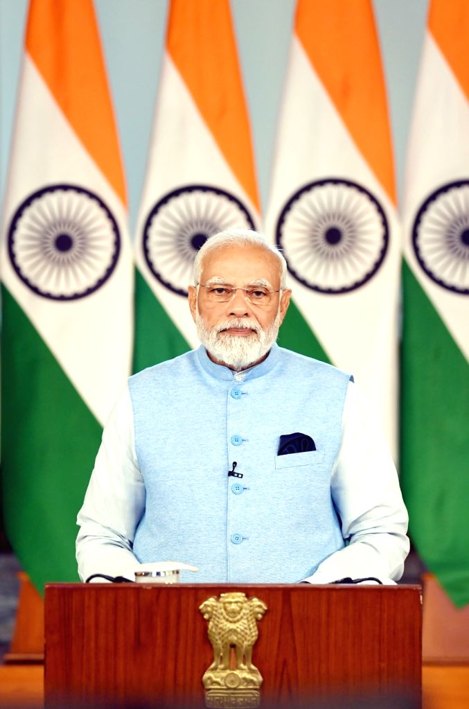 Prime Minister Narendra Modi addresses the meeting of Foreign Ministers ...