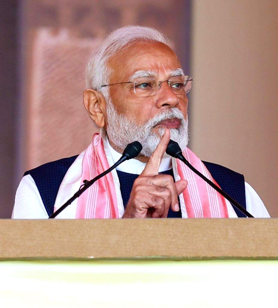 Prime Minister Narendra Modi addresses the inauguration and foundation ...
