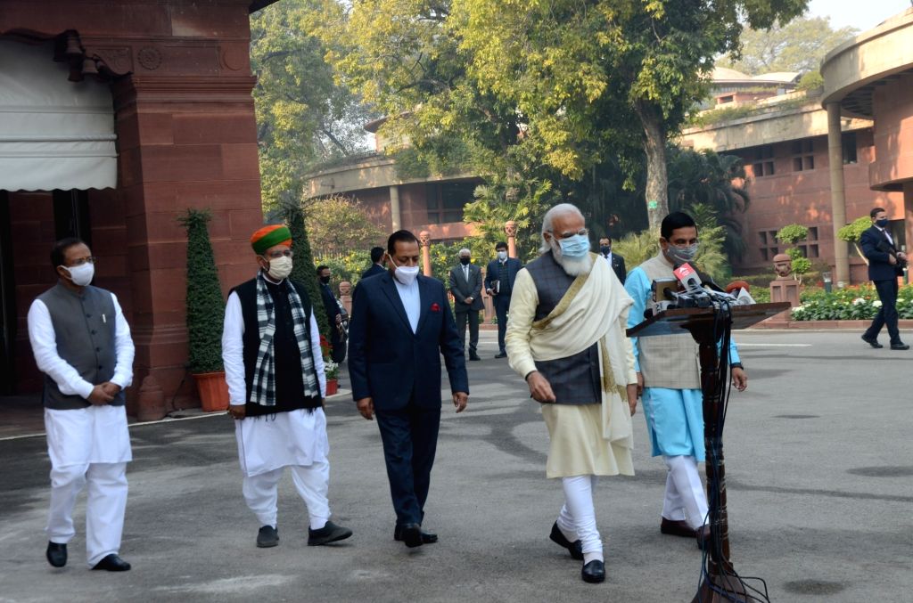 New delhi: Prime minister Narendra Modi addressing to media during ...