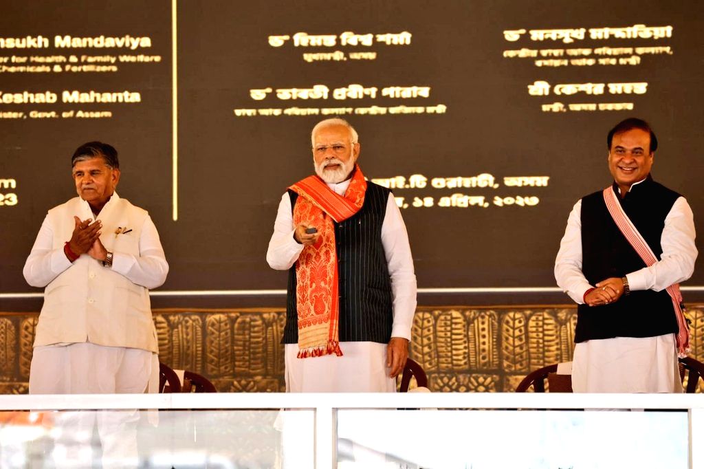 140423) Guwahati: PM Narendra Modi inaugurates medical colleges