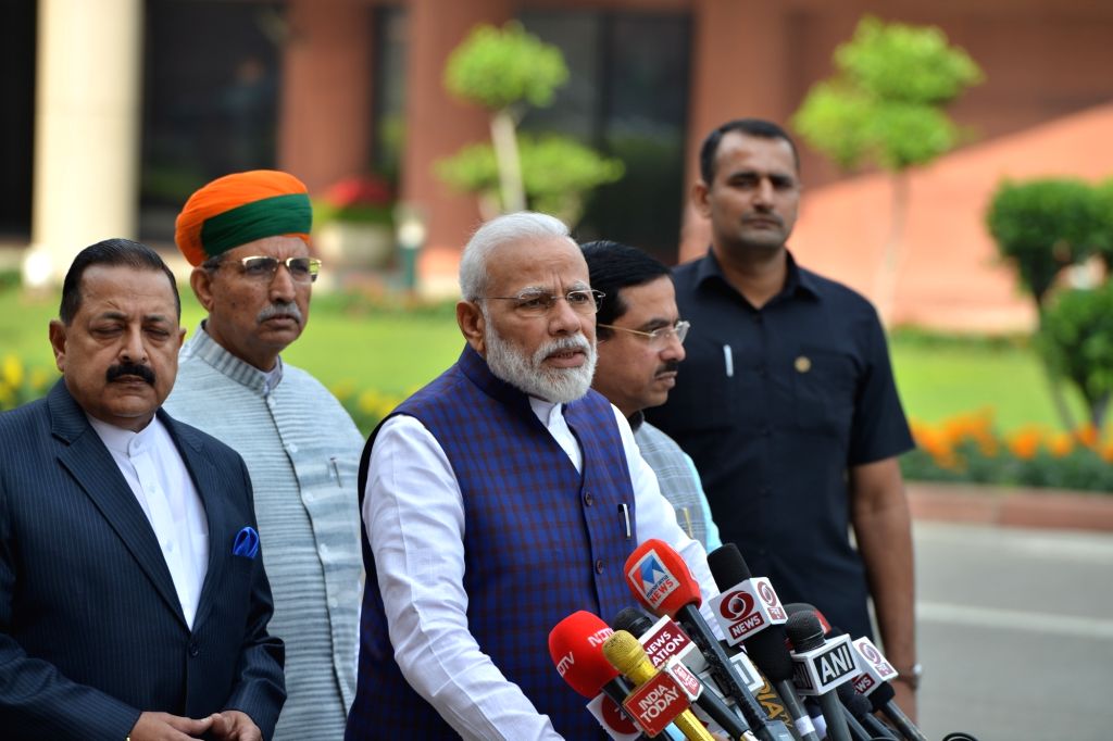 Prime Minister Narendra Modi at Parliament House