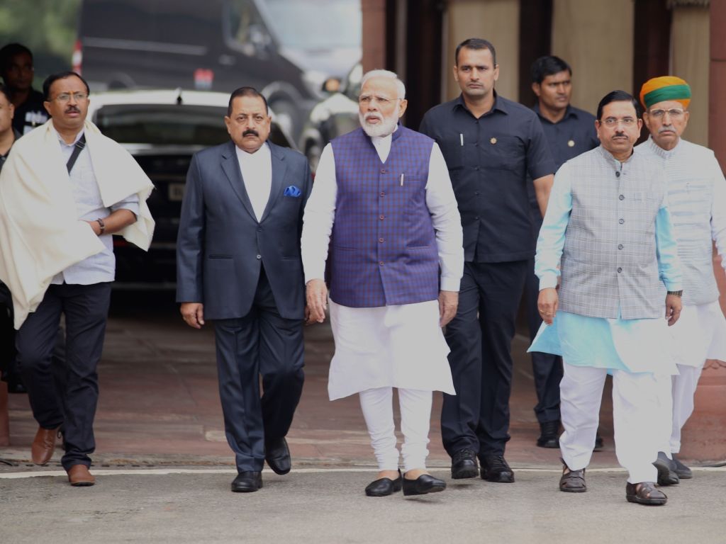 Prime Minister Narendra Modi at Parliament House