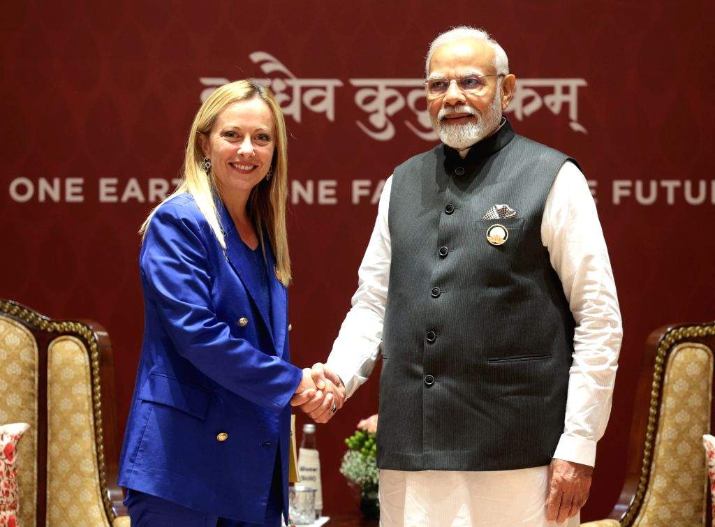 Prime Minister Narendra Modi and Italy Prime Minister Giorgia Meloni ...