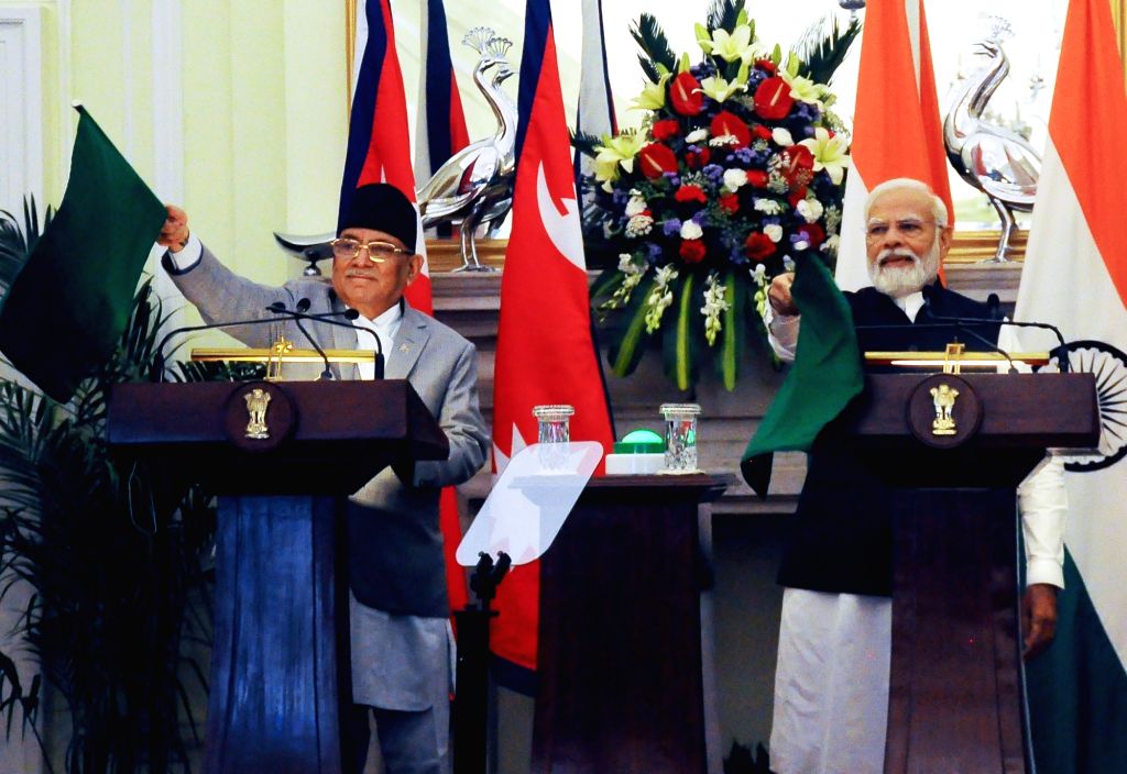 prime Minister Narendra Modi and Prime Minister of Nepal Pushpa Kamal ...