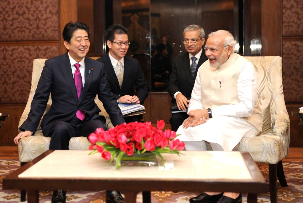 Modi-Abe meeting ahead of India-Japan Business Leaders Forum