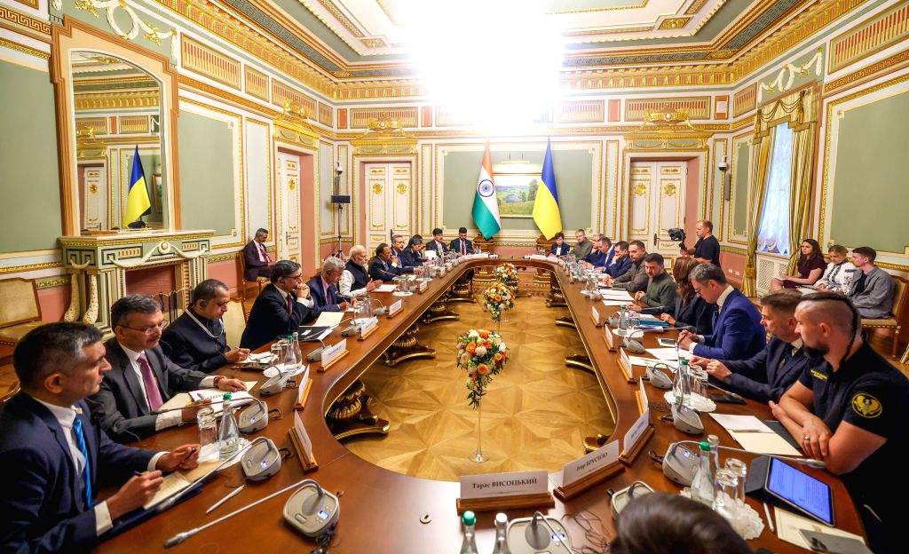 Prime Minister Narendra Modi and Ukrainian President Volodymyr ...