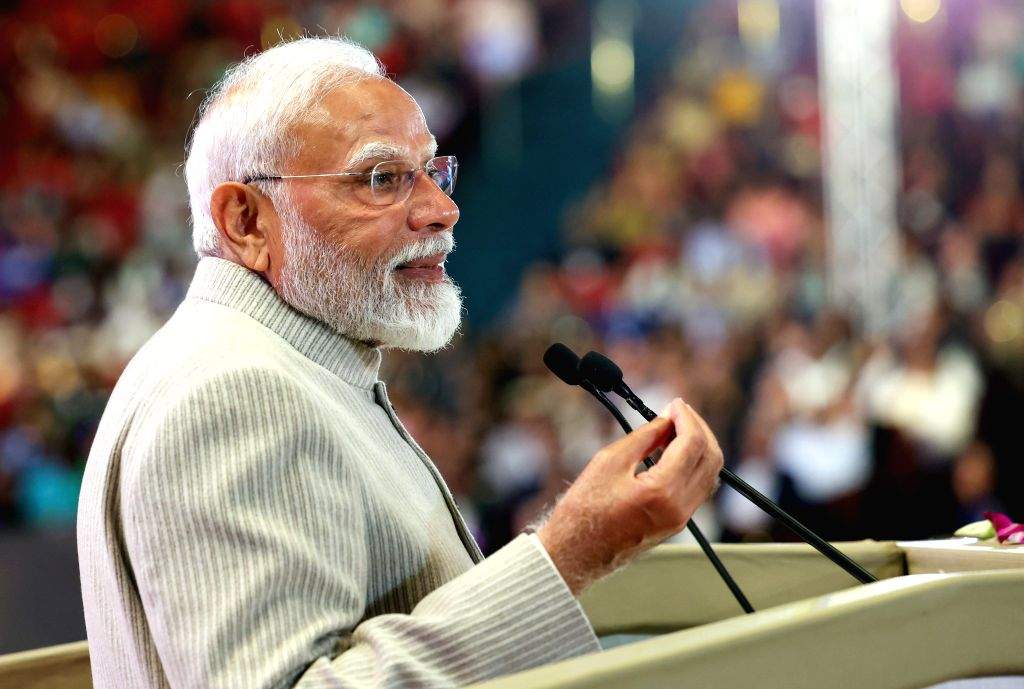 Prime Minister Narendra Modi at the 'Bharat Tex 2025