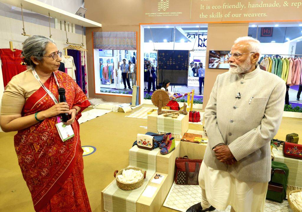 Prime Minister Narendra Modi at the 'Bharat Tex 2025