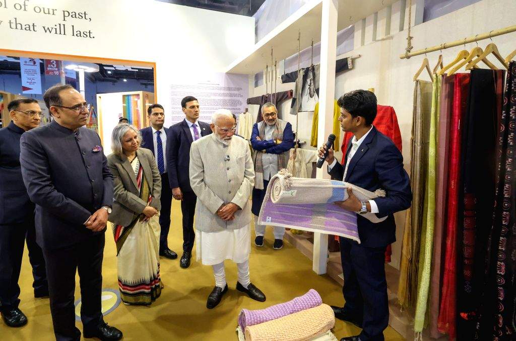Prime Minister Narendra Modi at the 'Bharat Tex 2025