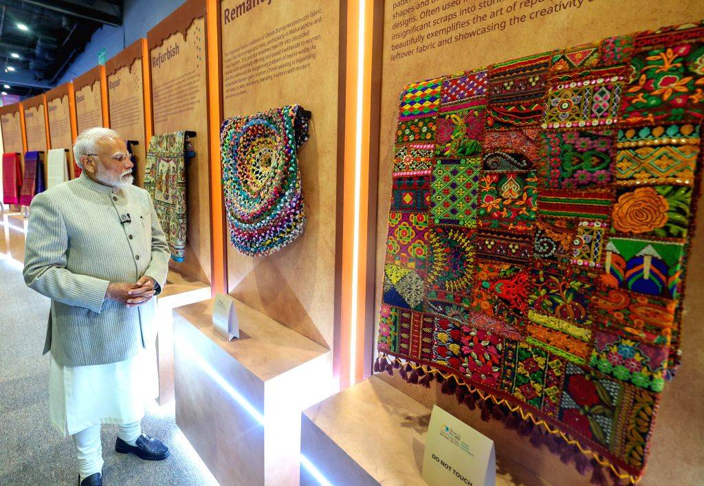Prime Minister Narendra Modi at the 'Bharat Tex 2025
