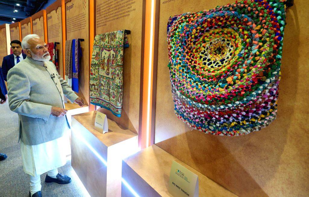 Prime Minister Narendra Modi at the 'Bharat Tex 2025
