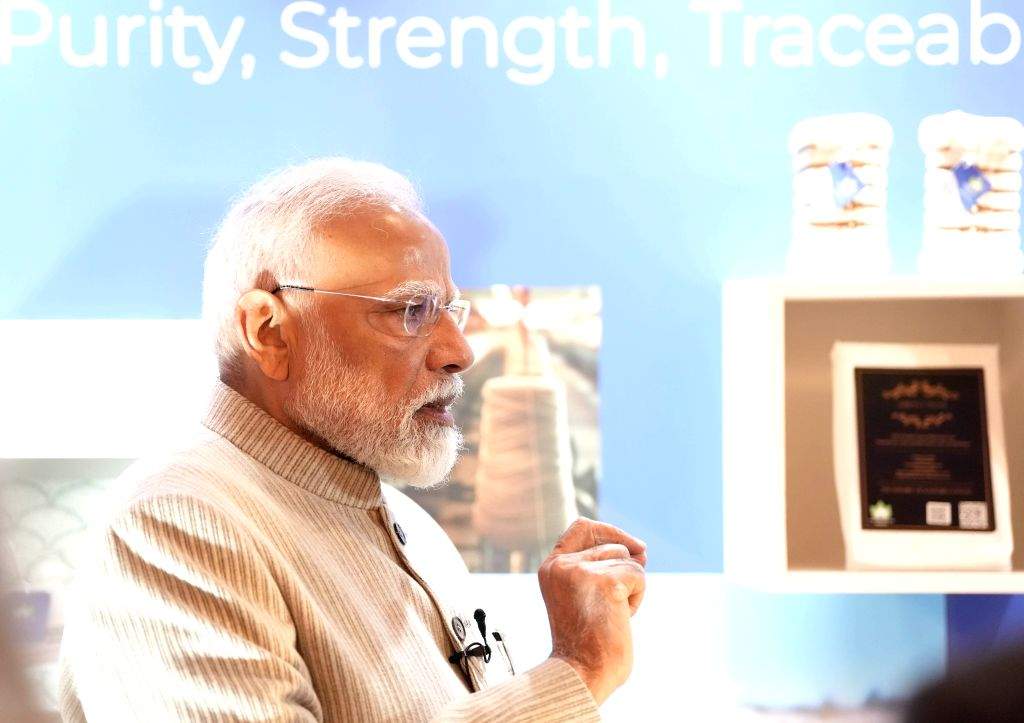 Prime Minister Narendra Modi at the 'Bharat Tex 2025