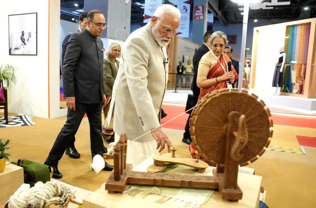 Prime Minister Narendra Modi at the 'Bharat Tex 2025