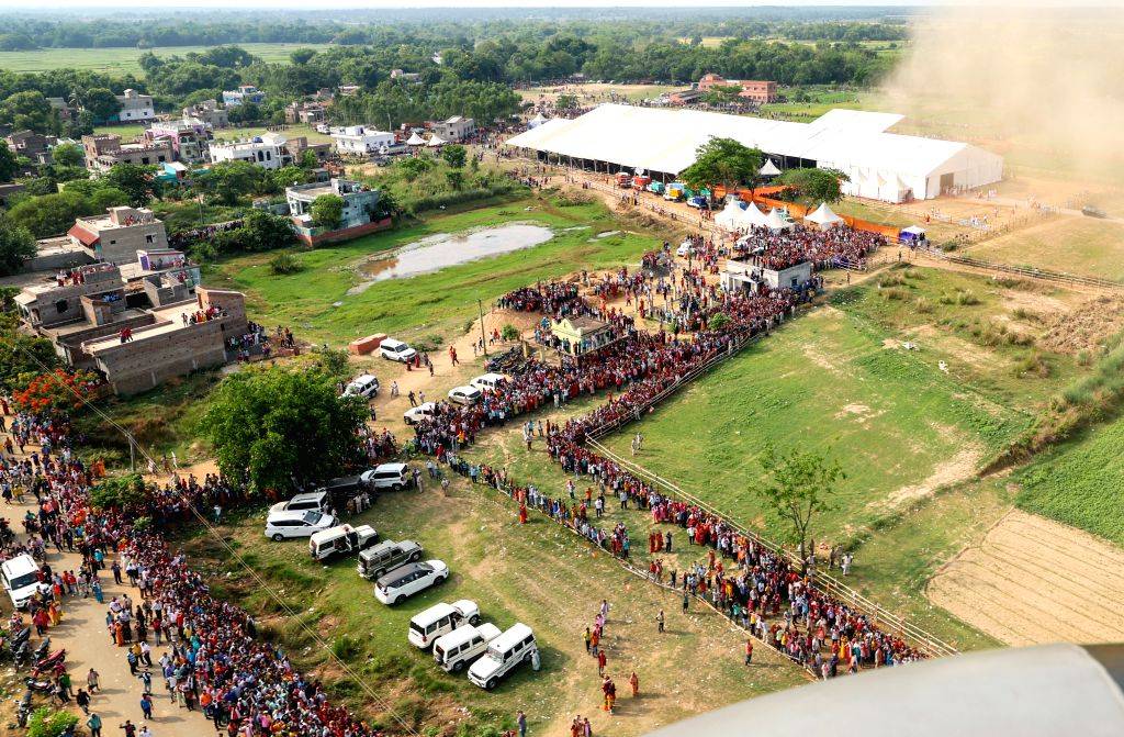 Prime Minister Narendra Modi attends an election rally