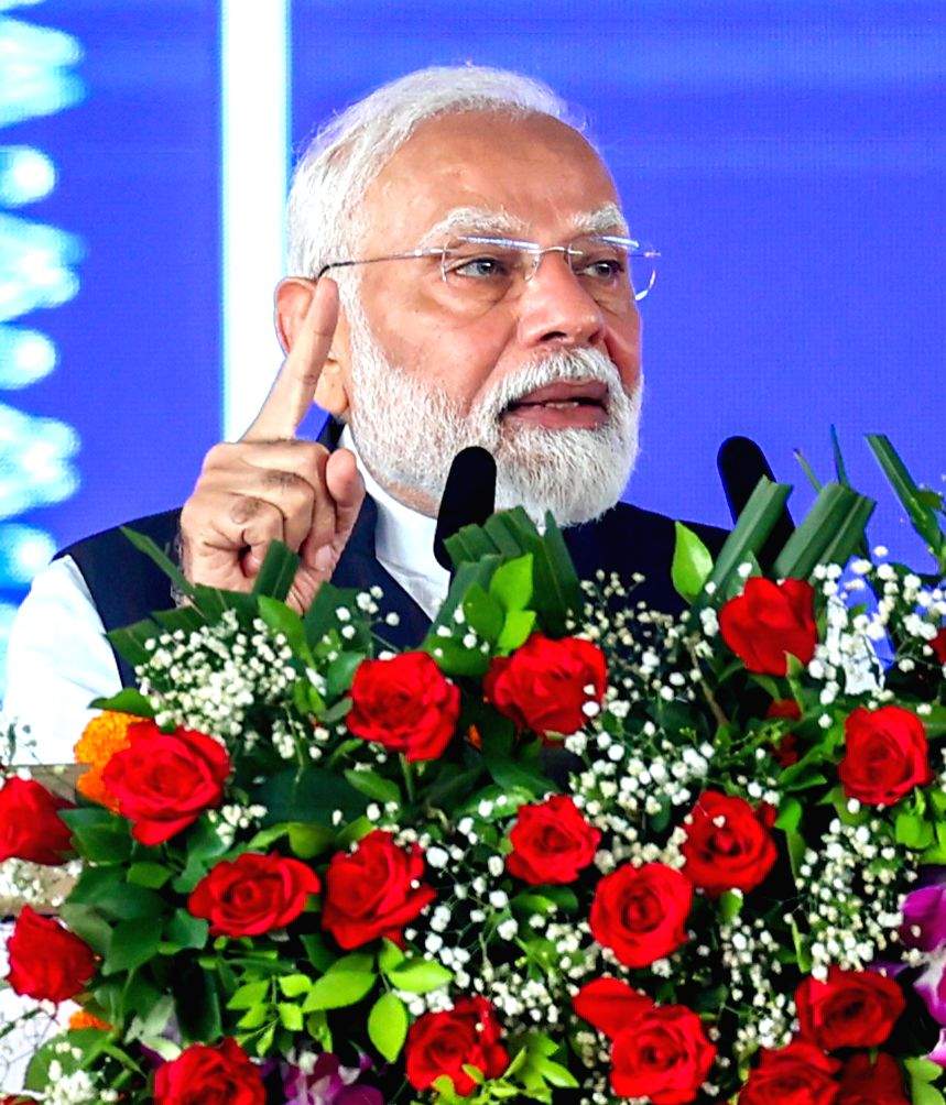 Prime Minister Narendra Modi attends 'Lakhpati Didi Sammelan' programme