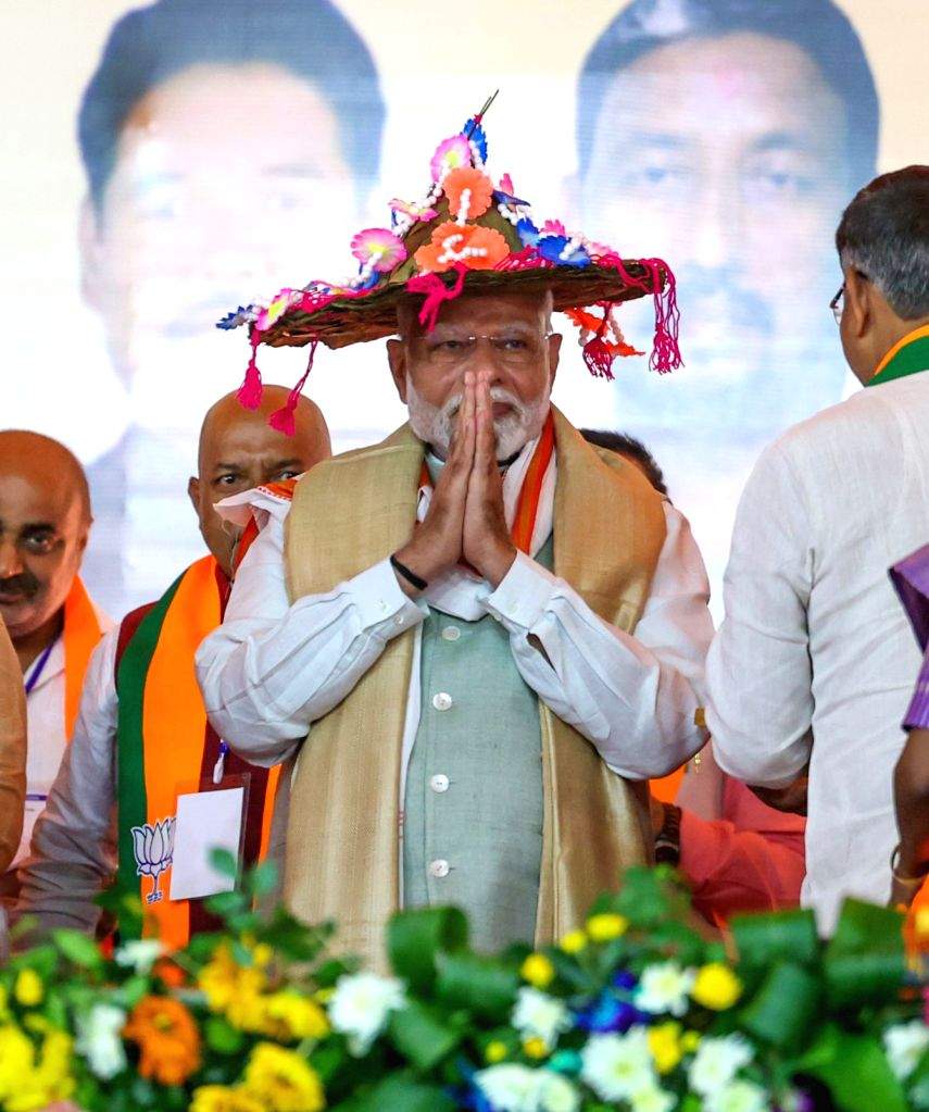 Prime Minister Narendra Modi attends public meeting