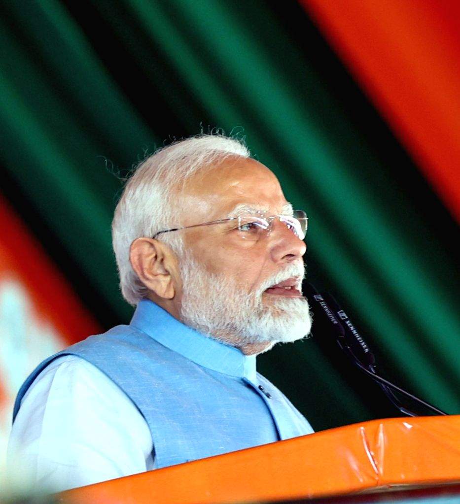 Prime Minister Narendra Modi attends public meeting