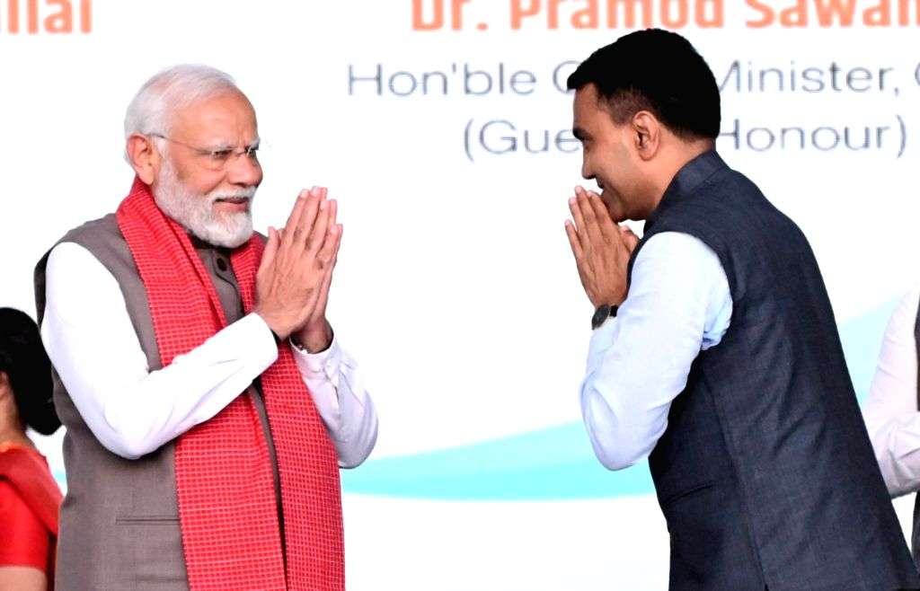 Prime Minister Narendra Modi attends the foundation stone-laying ...