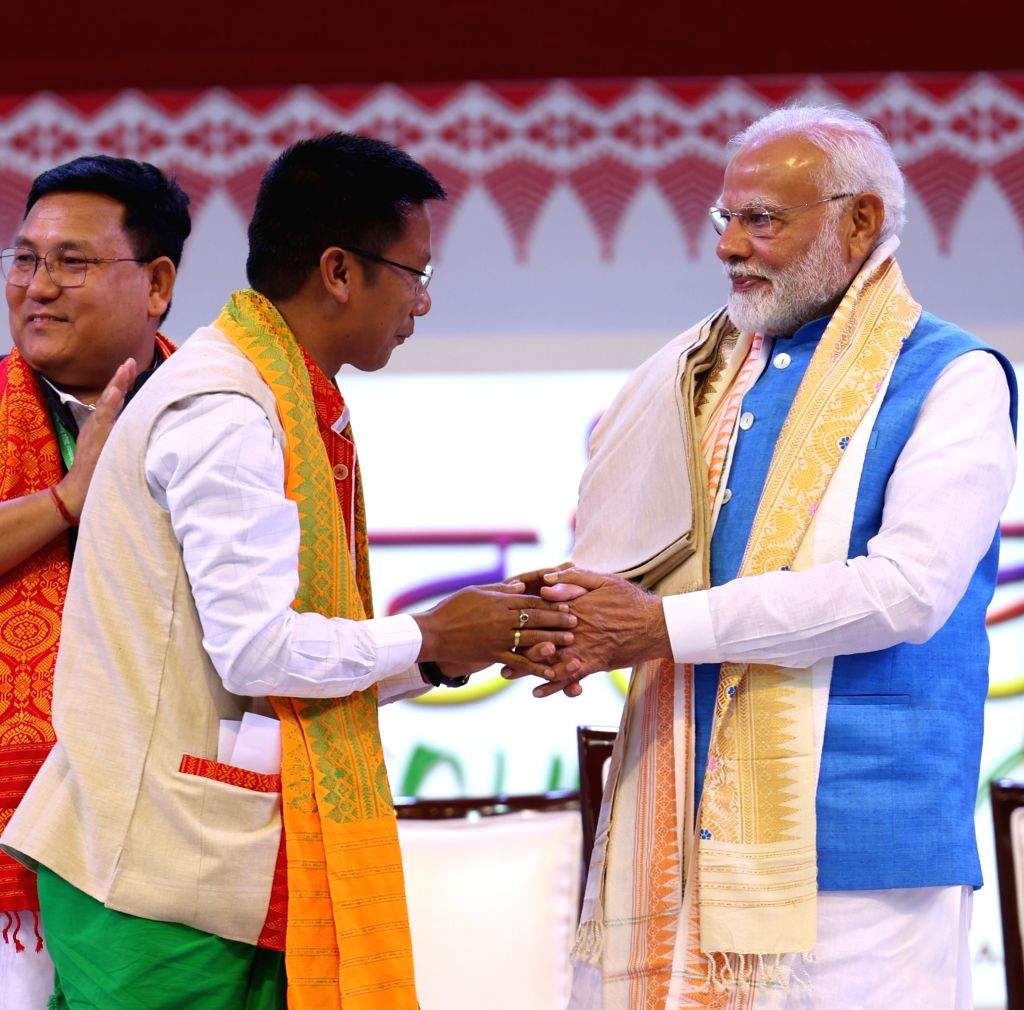 Prime Minister Narendra Modi attends the inauguration of 'Bodoland Mohotsov