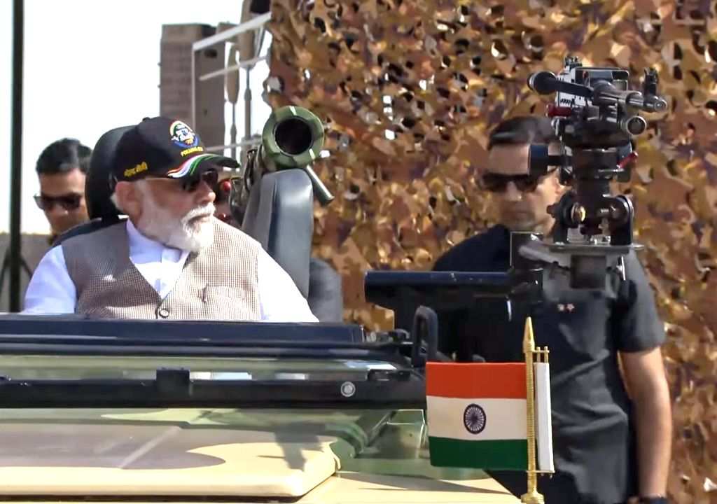 Prime Minister Narendra Modi attends the Exercise Bharat Shakti