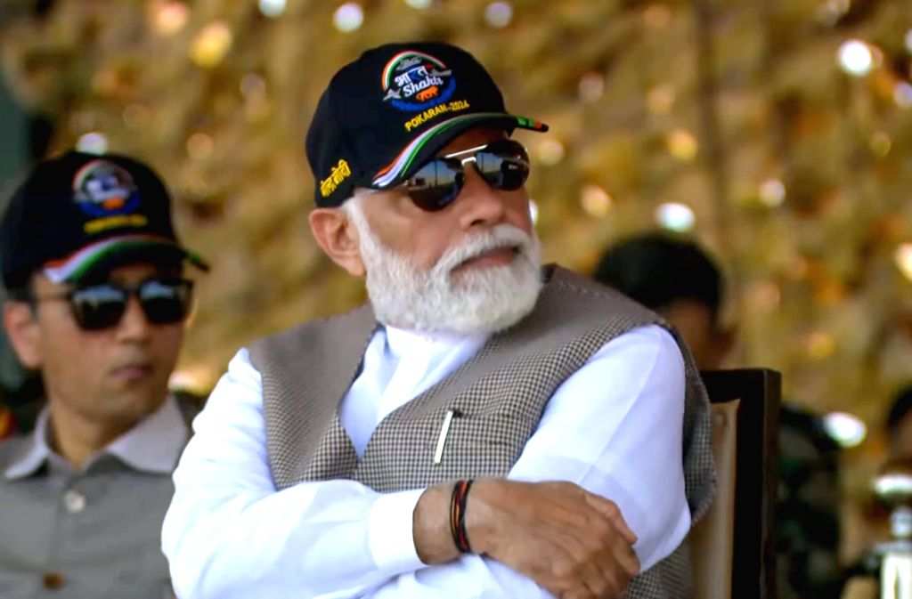 Prime Minister Narendra Modi attends the Exercise Bharat Shakti