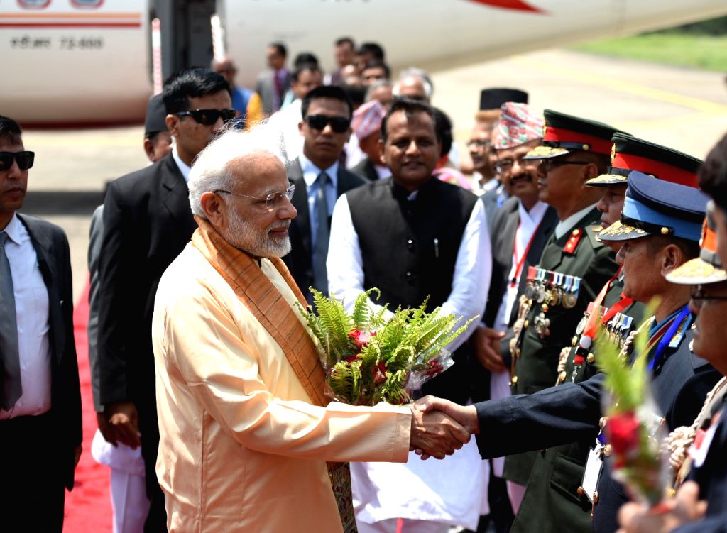 Modi arrives in Nepal