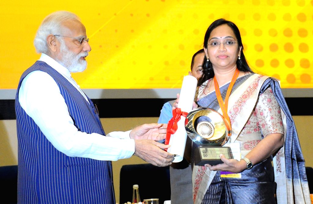 New Delhi : Prime Minister confers the award to awardees during the ...