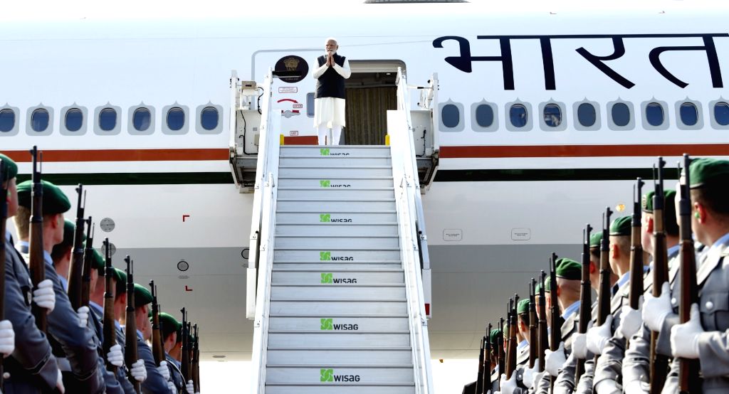 Prime Minister Narendra Modi departs for Copenhagen, Denmark from Berlin
