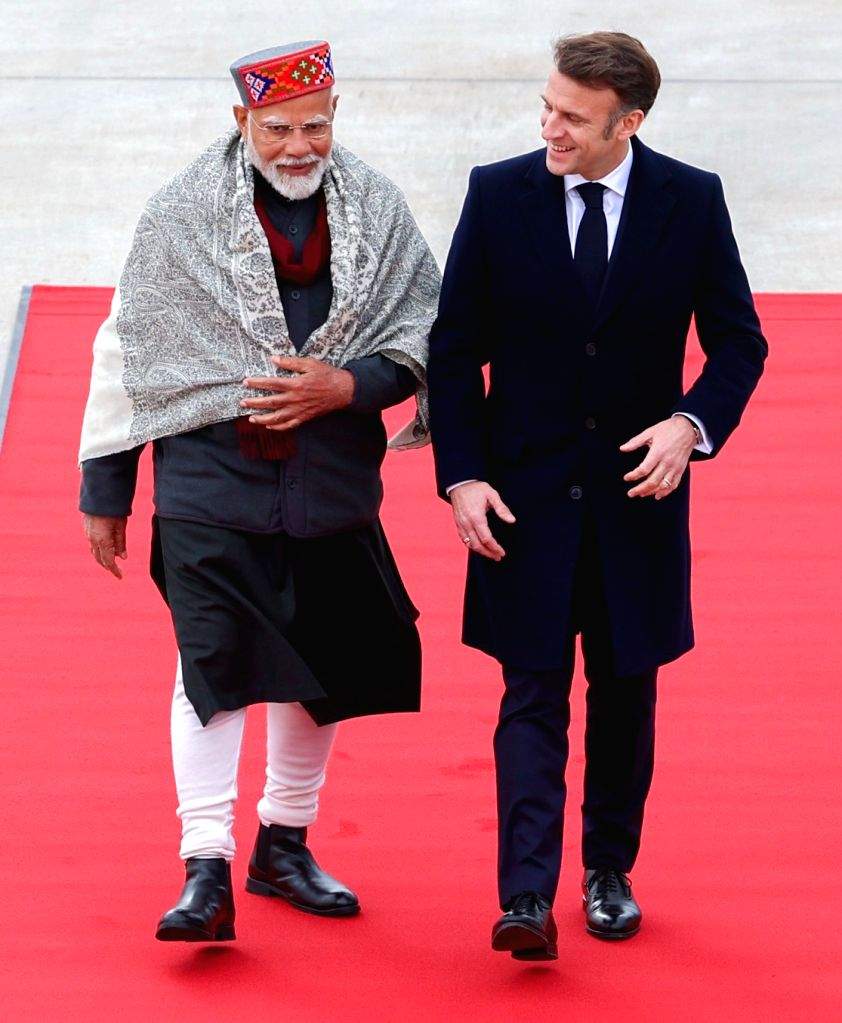 Prime Minister Narendra Modi departs from Marseille
