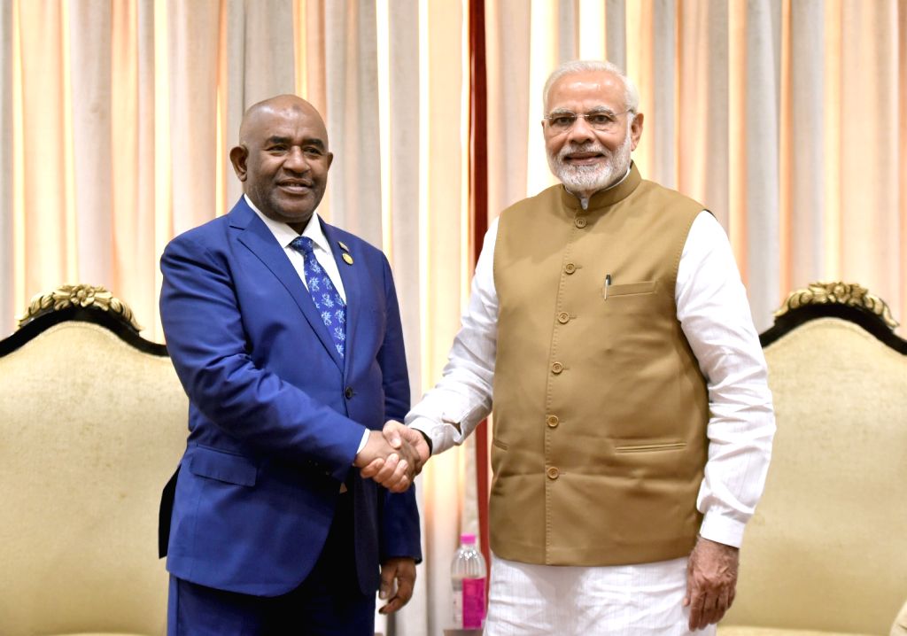 ISA Summit- PM Modi, Comoros President during a bilateral meeting
