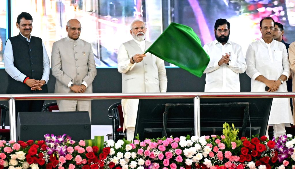 Prime Minister Narendra Modi during a ceremony for the inauguration of ...