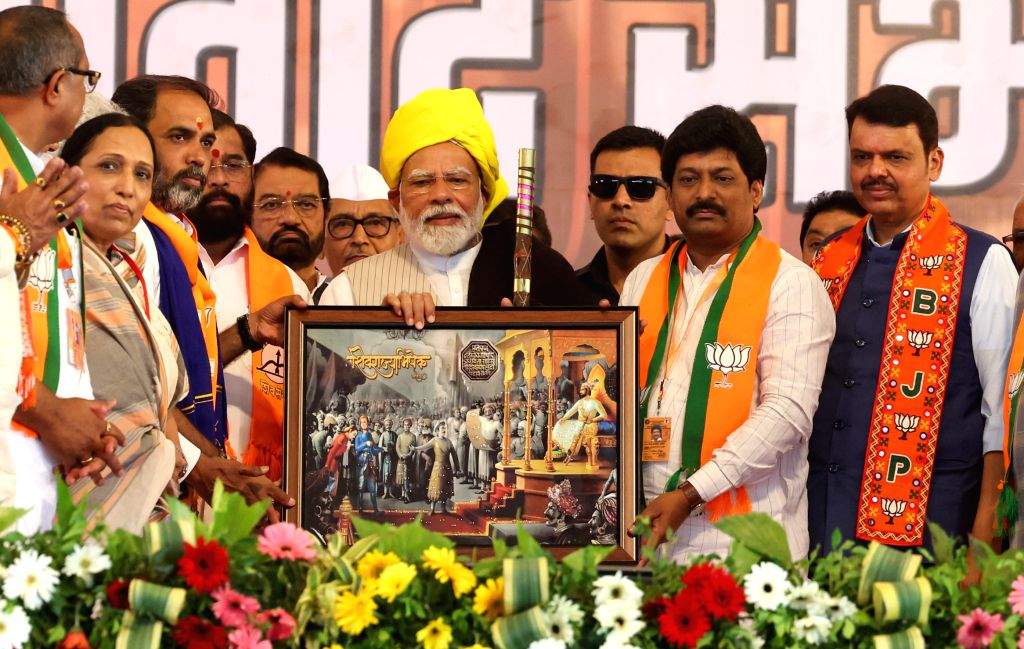 Prime Minister Narendra Modi during a public meeting amid ongoing Lok ...