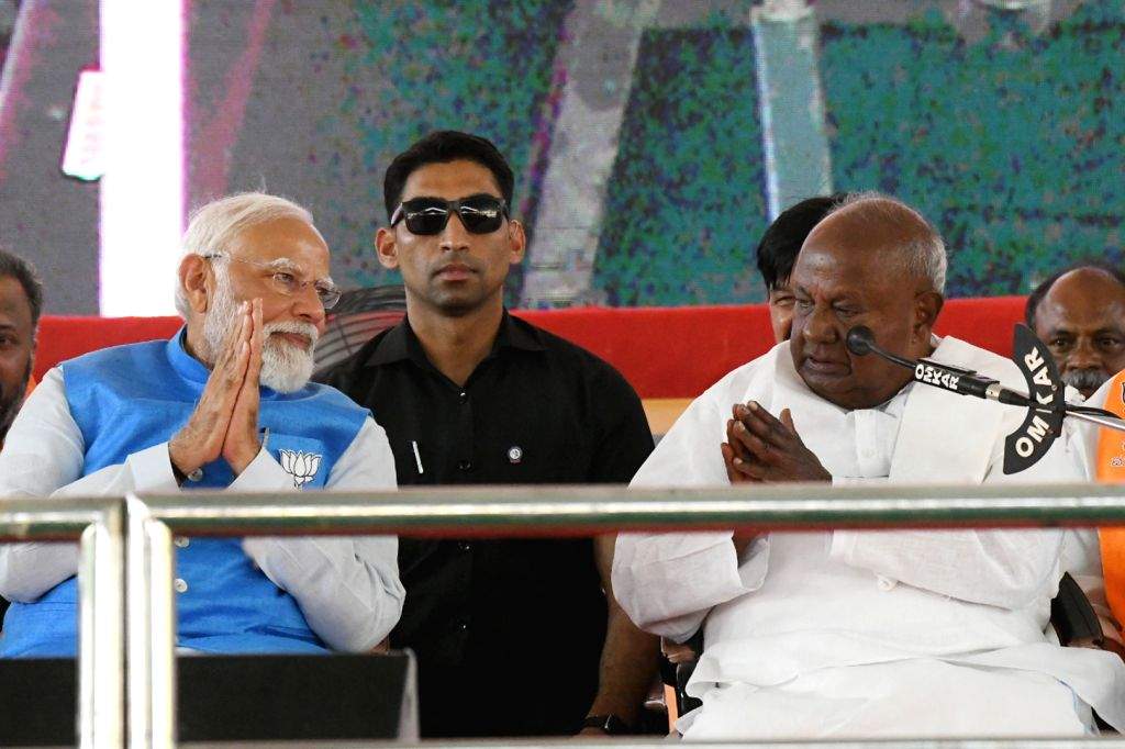 Prime Minister Narendra Modi during an election rally