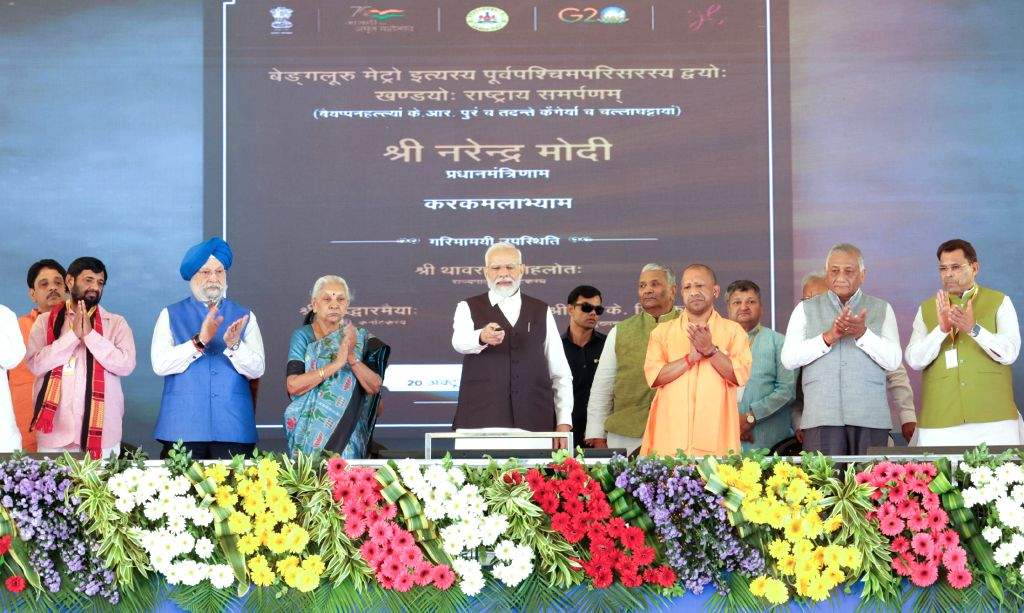 Prime Minister Narendra Modi during the inauguration ceremony of ...