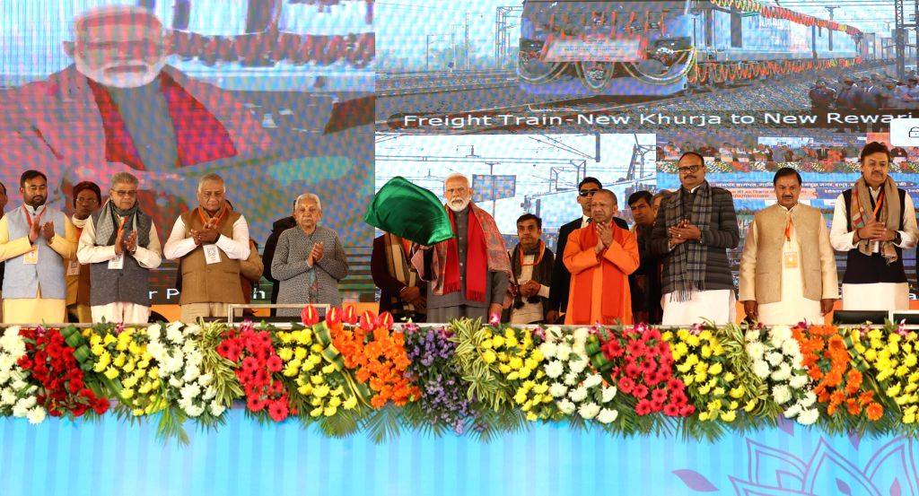 Prime Minister Narendra Modi during the inauguration and foundation ...